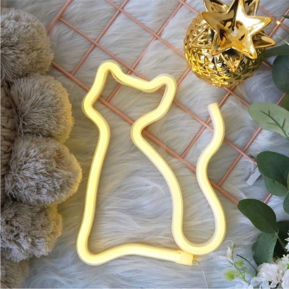Urban Outfitters | Accents | Neon Kitty Cat Animal Pet Light Led Warm ...